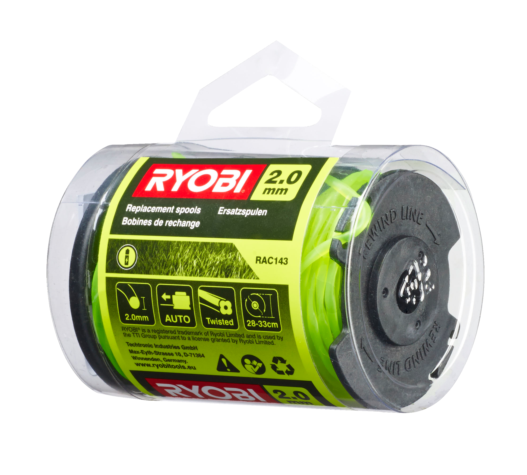 Ryobi RAC143 Trådspoler til græstrimmere - 3 stk.