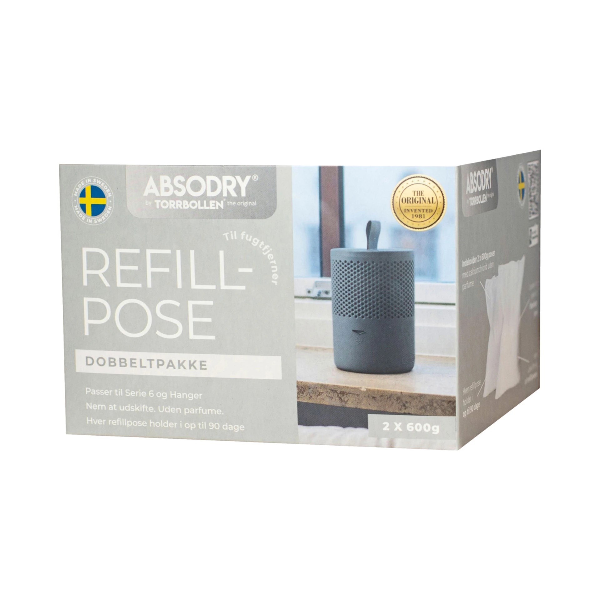 Absodry Duo Family 600g Fugtfjerner refill - 2 stk.