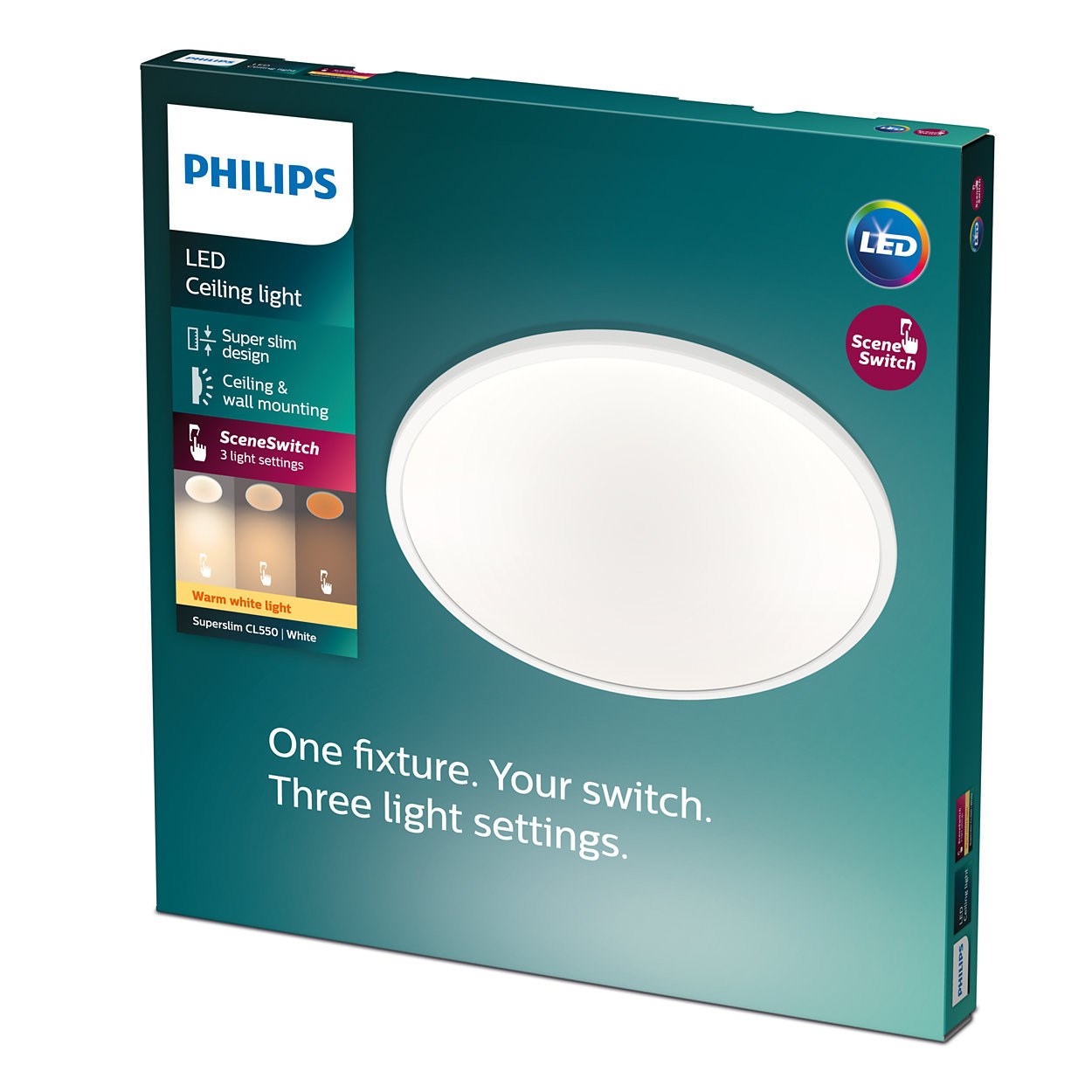 Philips SceneSwitch LED plafond - Ø30