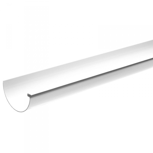 Plastmo tagrende i hvid plast nr. 10 - 3 meter