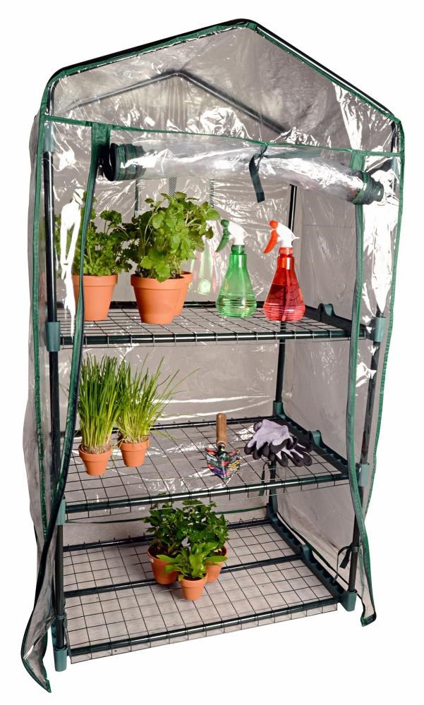 Green>it Mini drivhus med 3 hylder