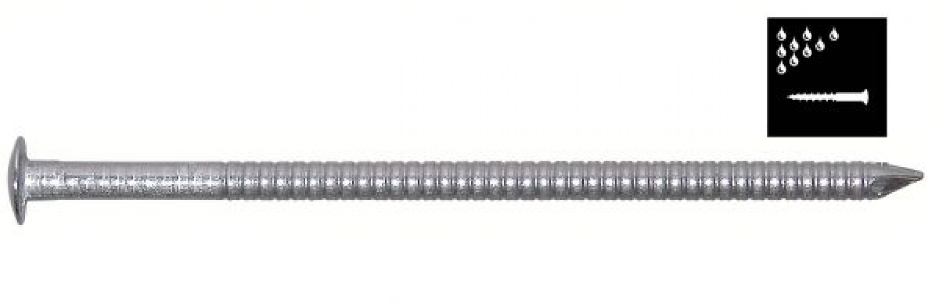 Ringet søm Rustfri 4,0x100 mm 250 stk.