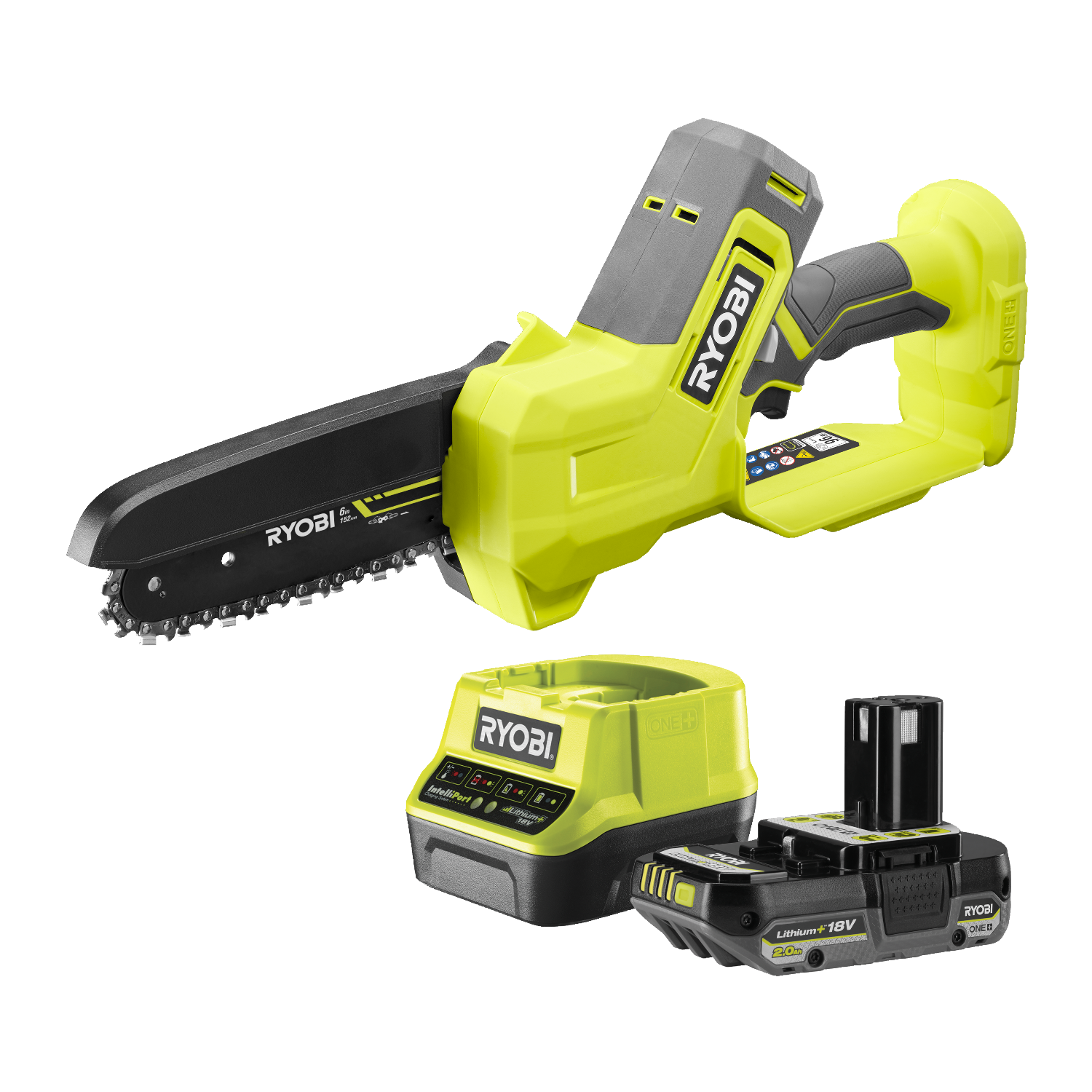 Ryobi RY18PS15A-120 ONE+ 18V Grensav med 2,0Ah batteri og lader