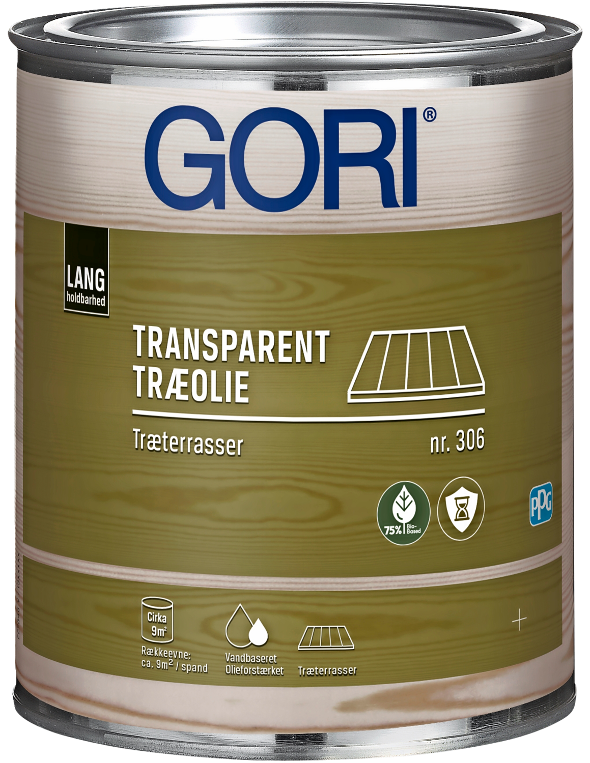 GORI 306 Træterrasseolie ibenholt 0,75L