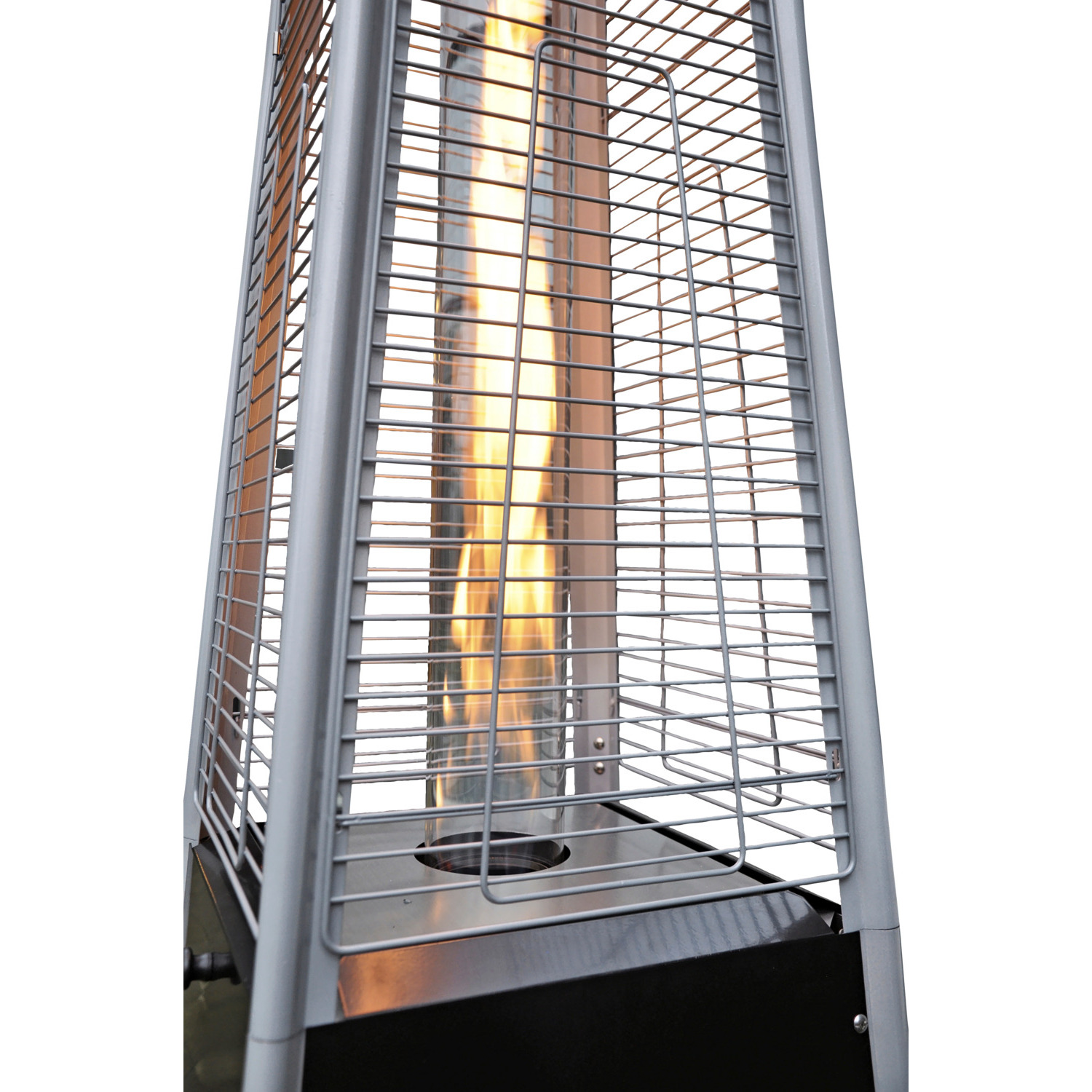 Design terassevarmer til gas i sort