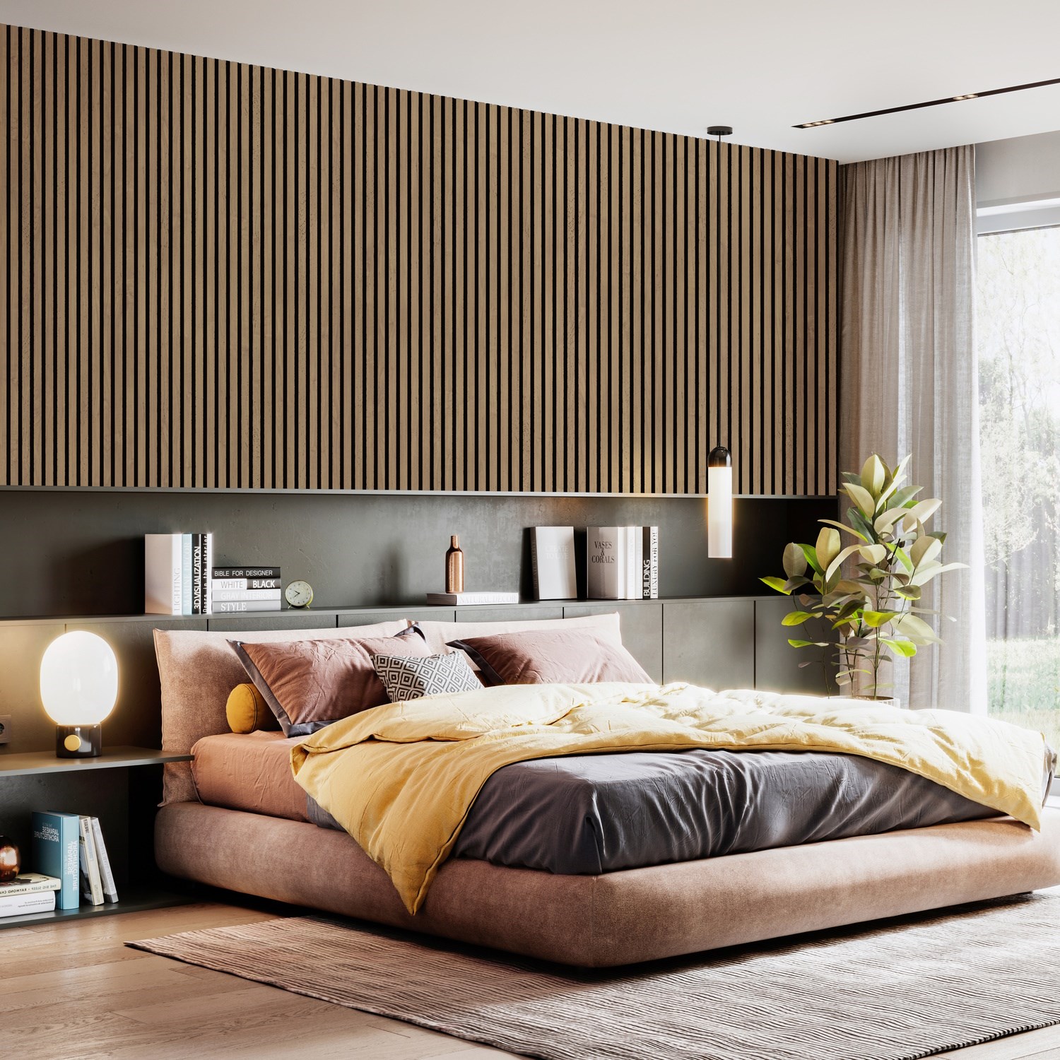 FibroTech Premium Akustikpanel i oiled oak 22x605x2440 mm