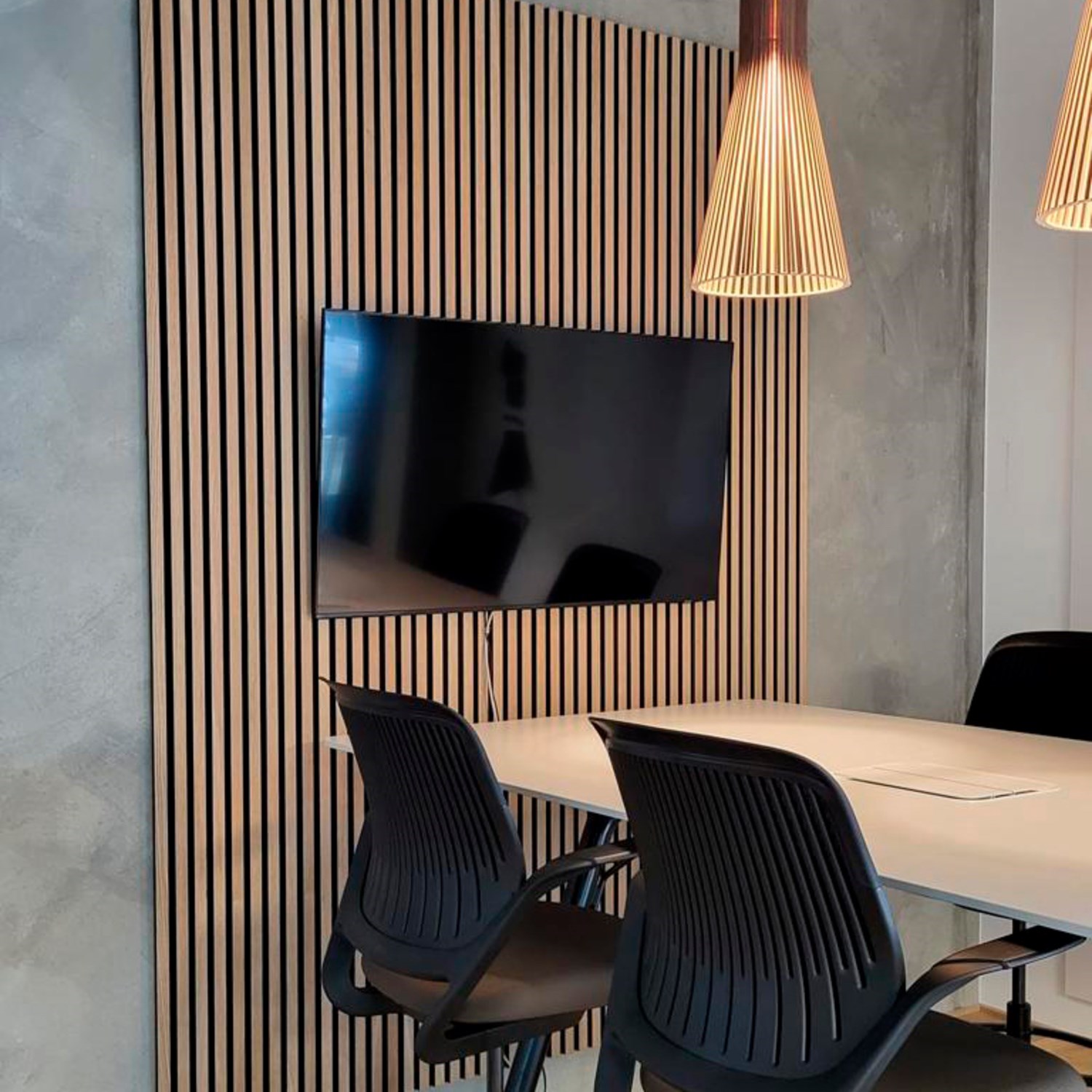 FibroTech Premium Akustikpanel i light oak 22x605x2440 mm