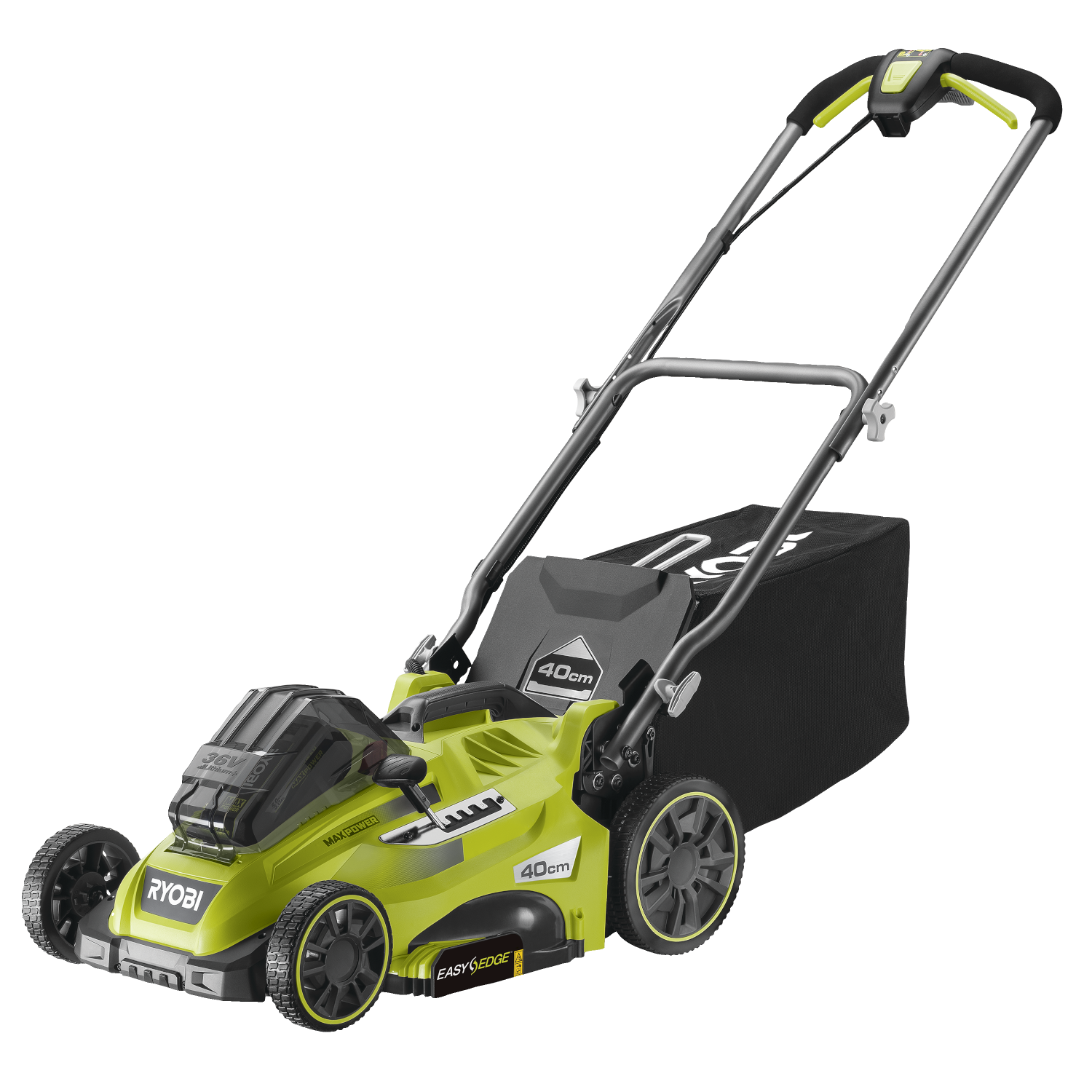 Ryobi RLM36X41H50PG 36V Plæneklipper med 5,0Ah batteri og lader