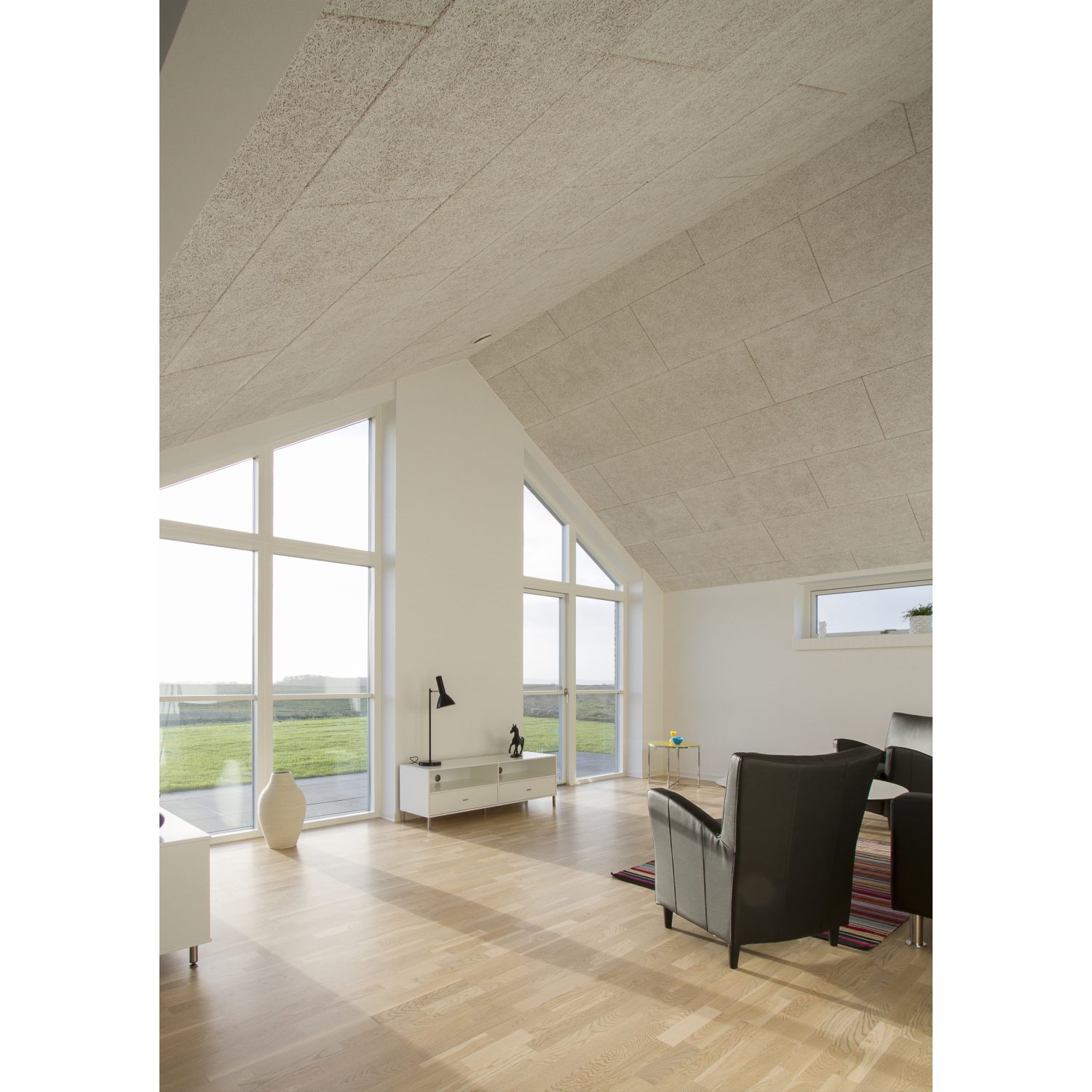 Troldtekt akustik træbeton ultrafin hvid K5 25 mm 60x120 cm