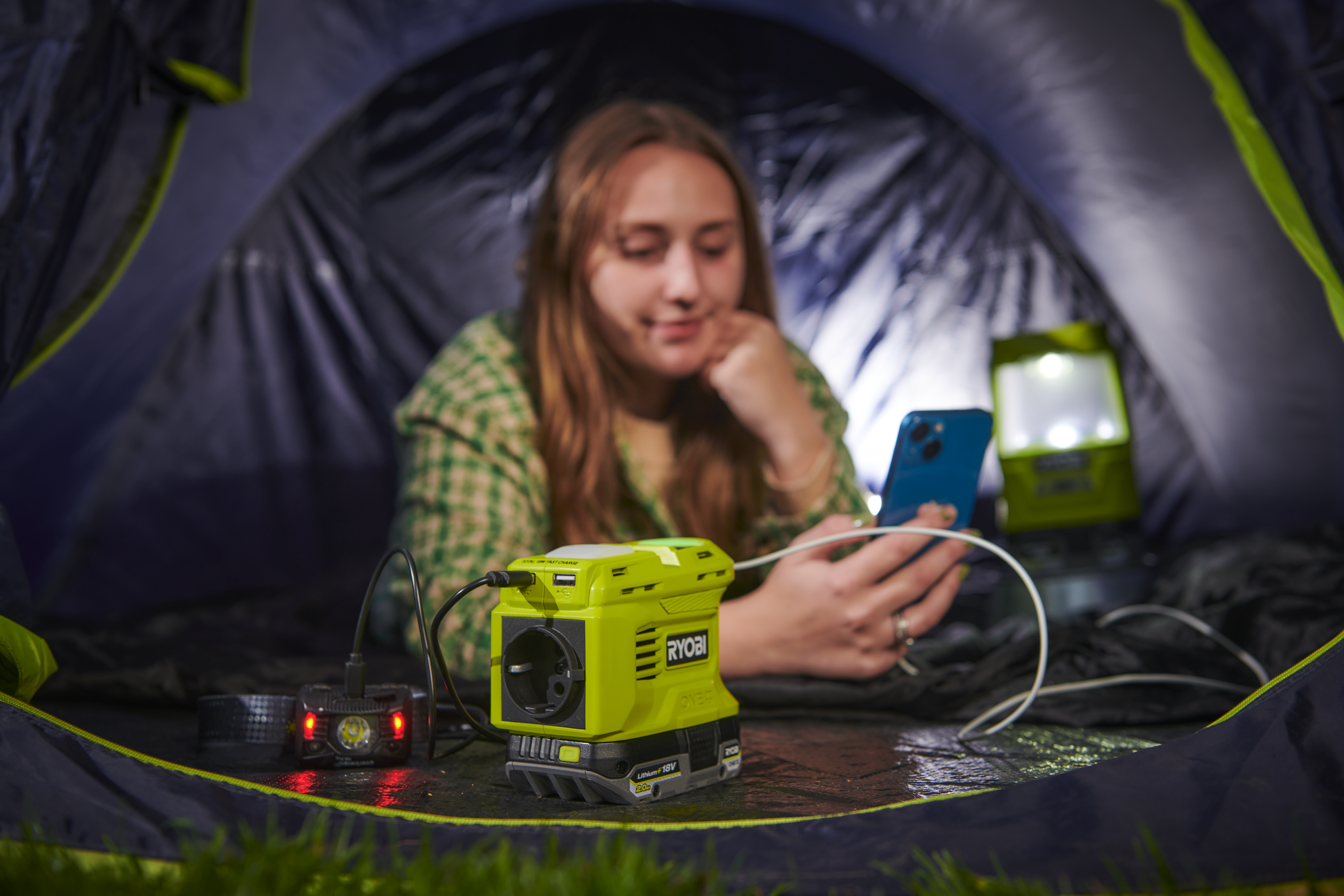 Ryobi RY18BI150B ONE+ 18V Batteri Inverter