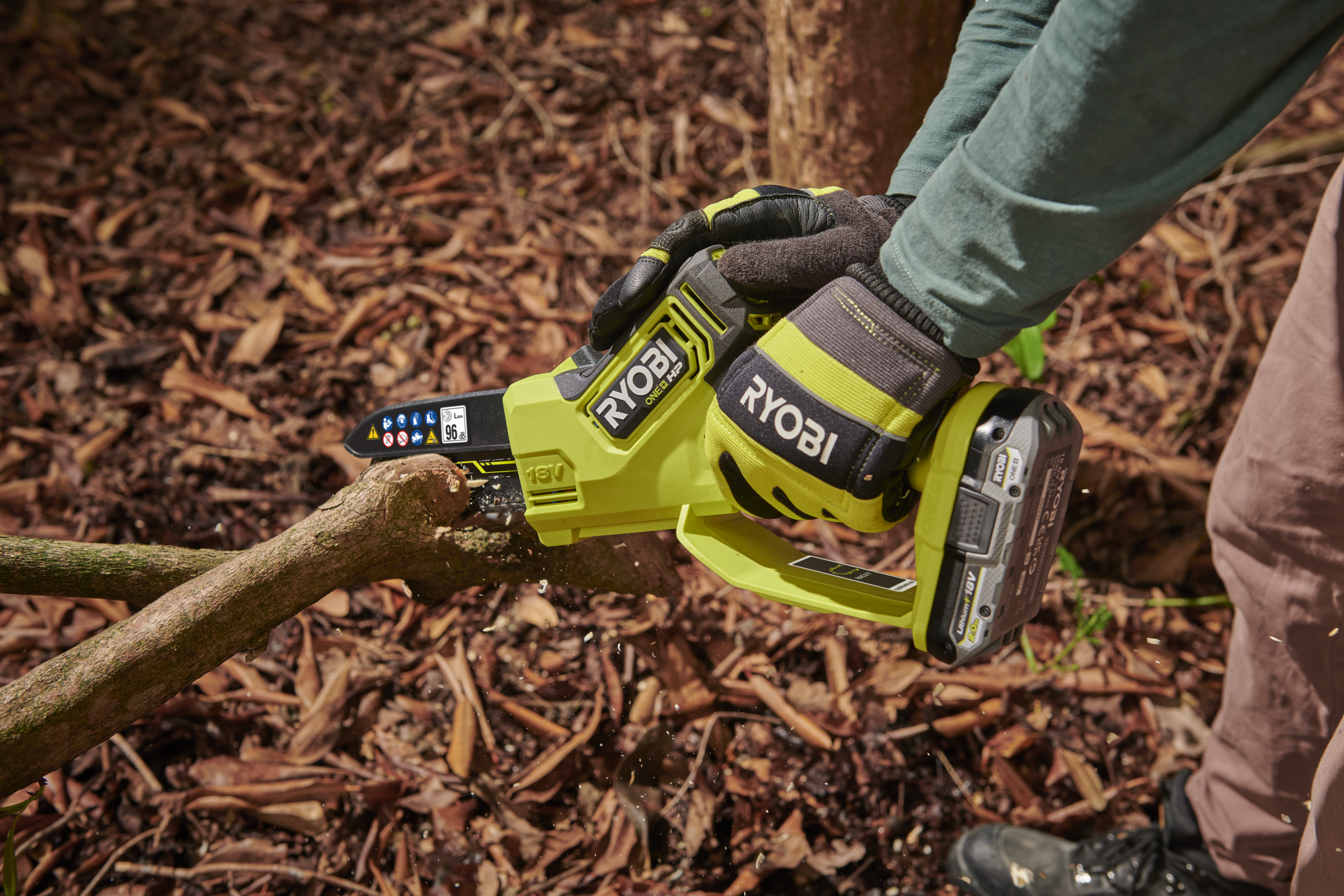 Ryobi RY18PSX15A-120 ONE+ 18V HP Grensav med 2,0Ah batteri og lader