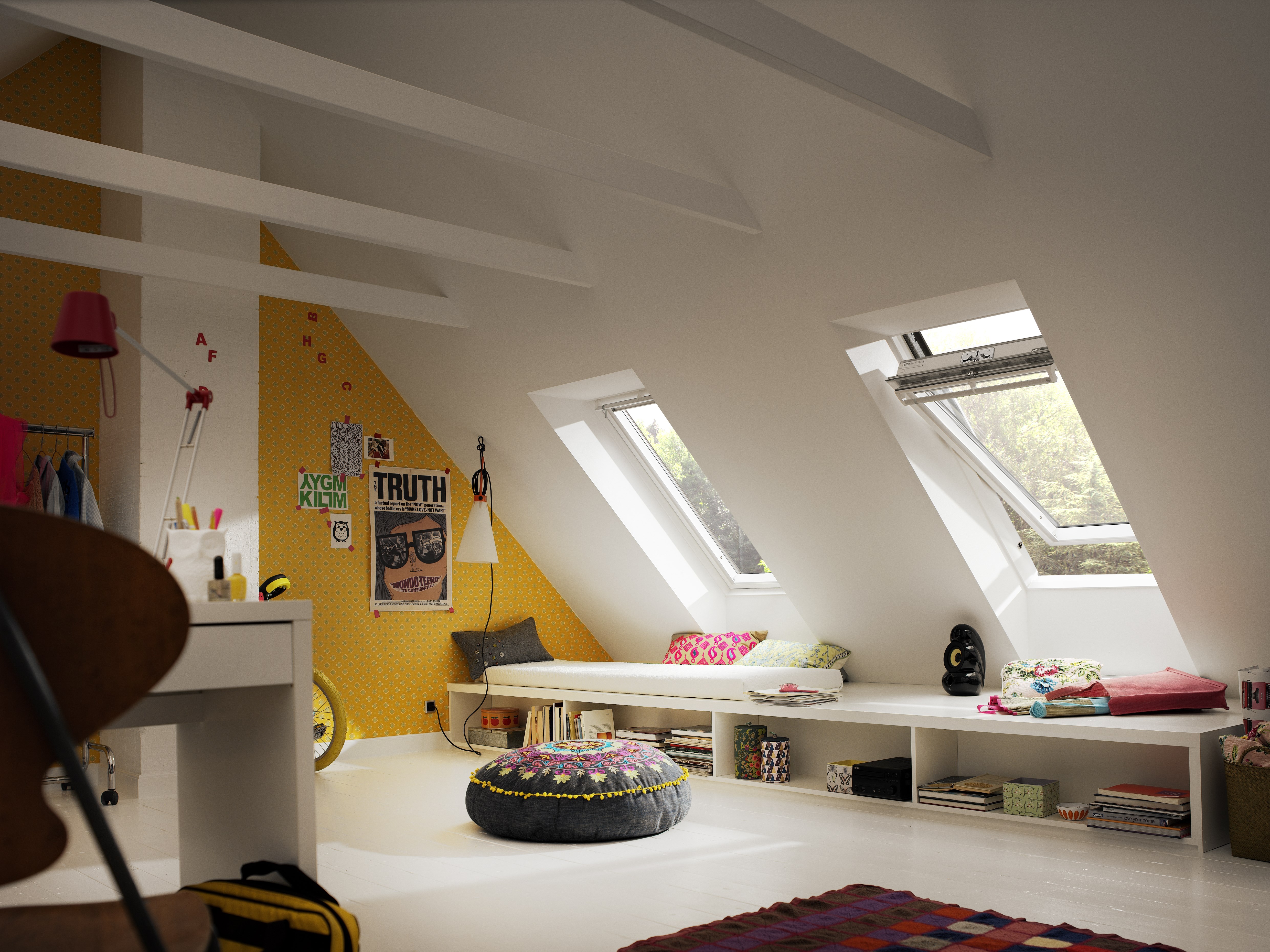 Velux GGU MK08 Vippevindue 78x140 cm hvid