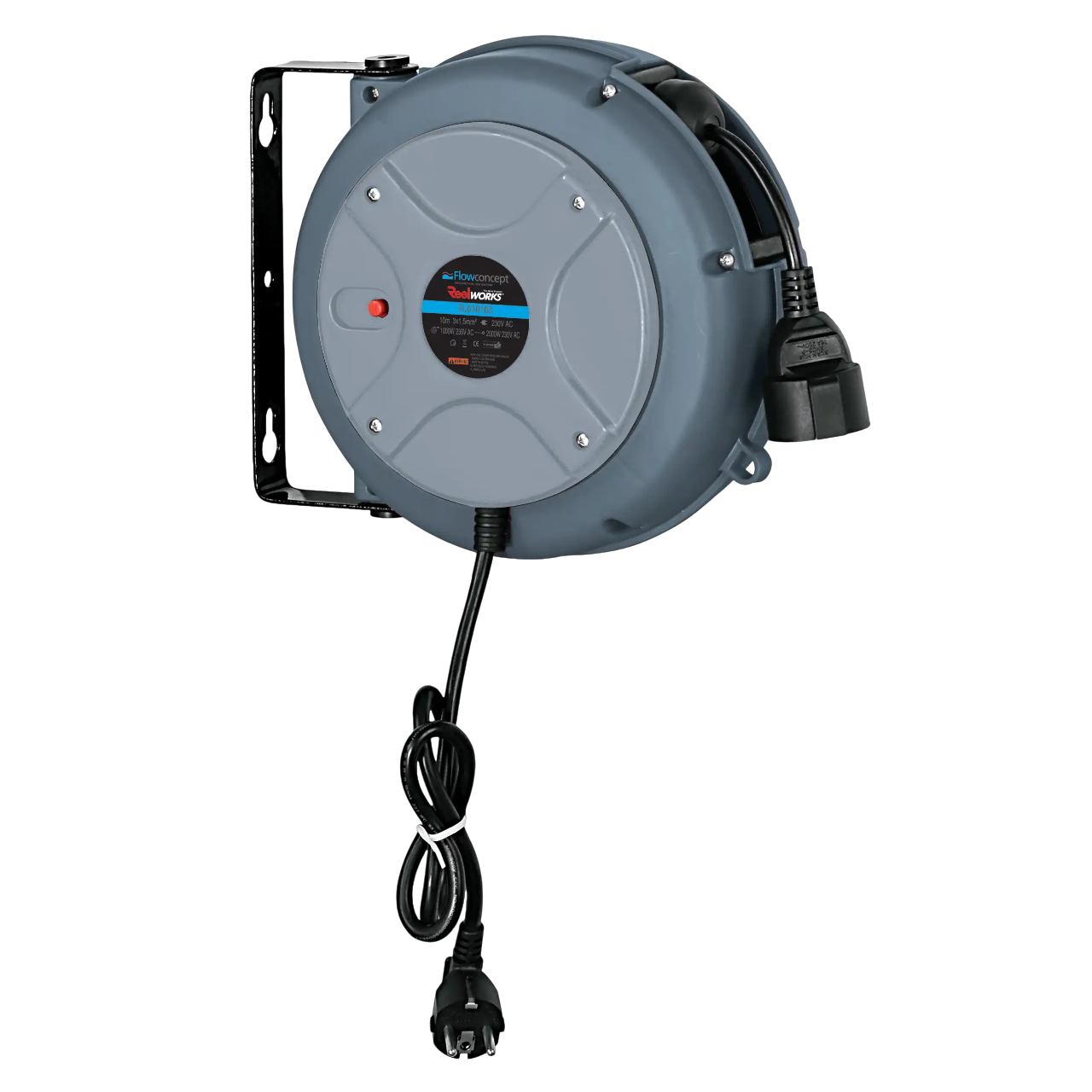 Flowconcept Automatisk Kabelopruller Mini IP42 3 x 1,5mm² x 9m med ...