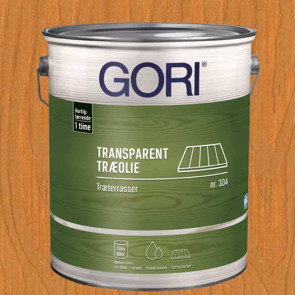 Gori Transparent træolie 304 træterrasse pine 5 liter