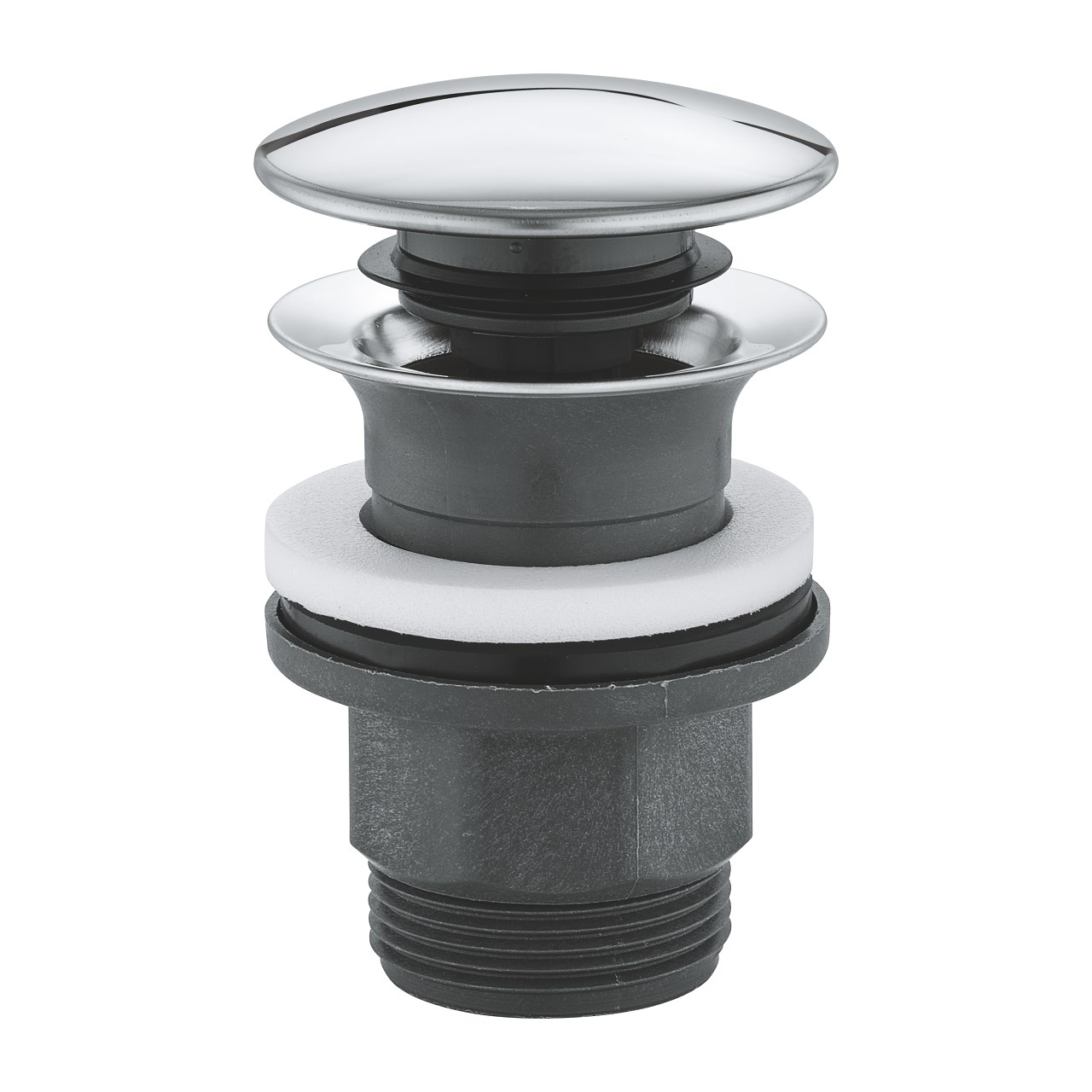 Grohe Push pop-up bundventil i krom