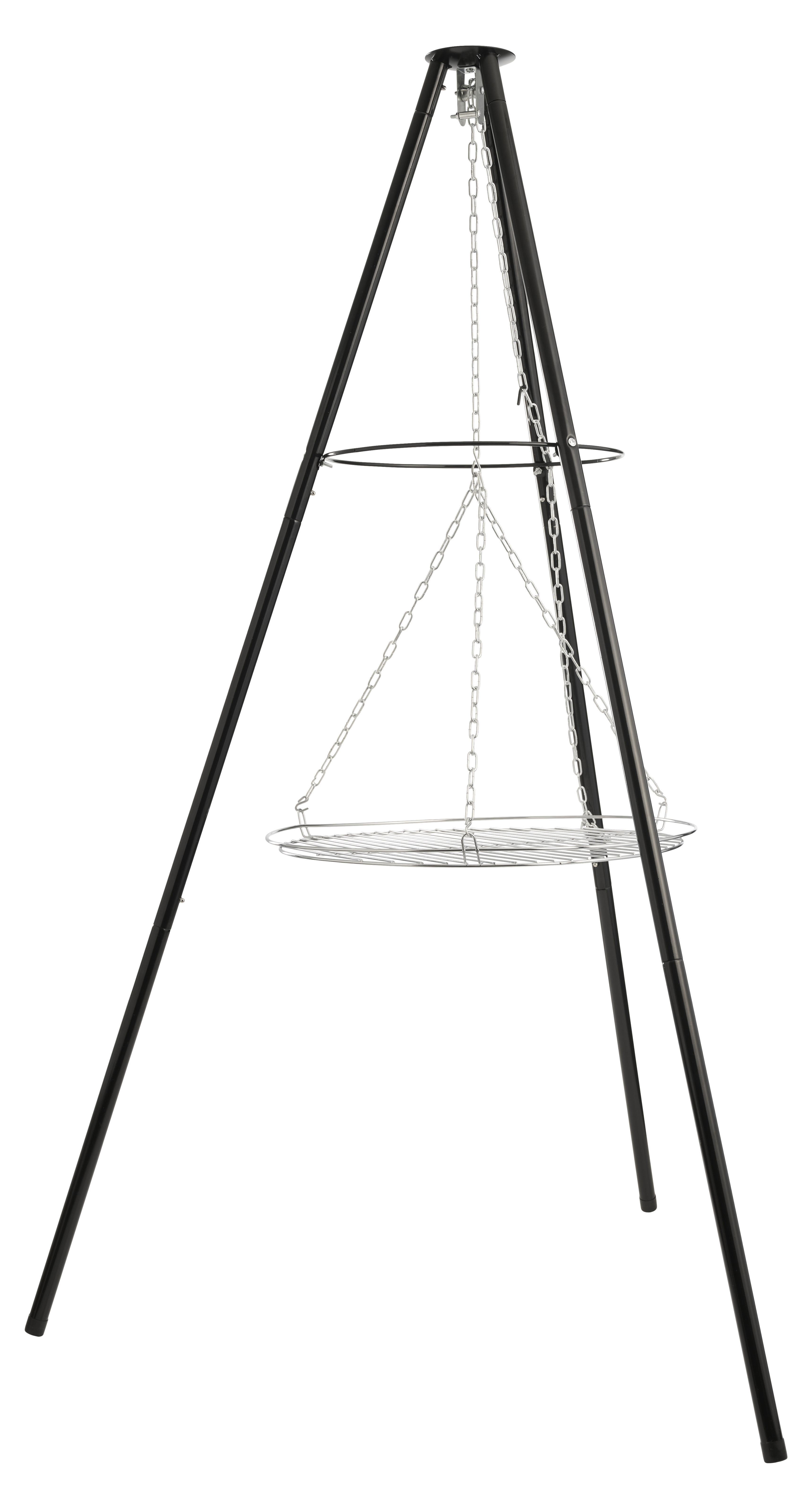 Dangrill Tripod Bålsted med bålfad og rist