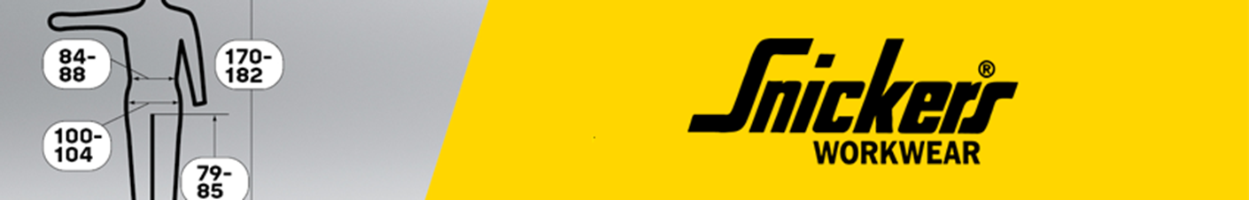 Snickers arbejdstøj - Størrelsesguide